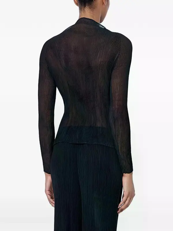 Issey Miyake Sheer Pleated Blouse