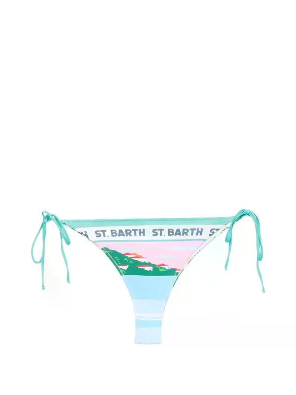 MC2 SAINT BARTH Mariele Bikini Bottoms - Blue