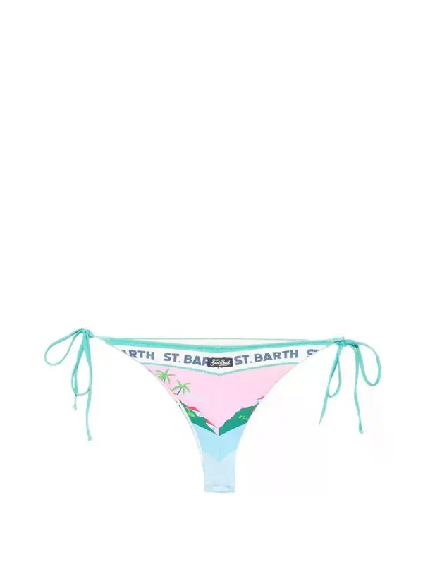 MC2 SAINT BARTH Mariele Bikini Bottoms - Blue