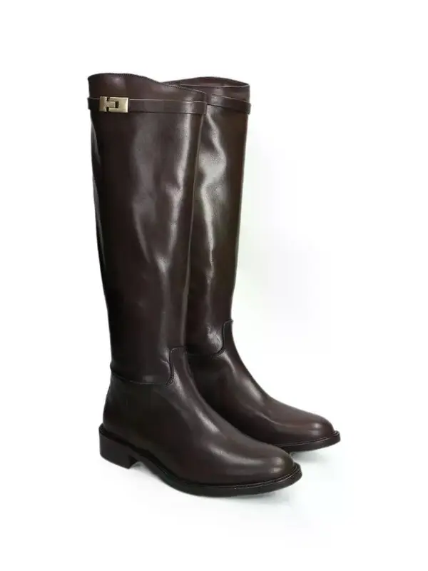 JULIE DEE Buckle-detail Knee-high Boots