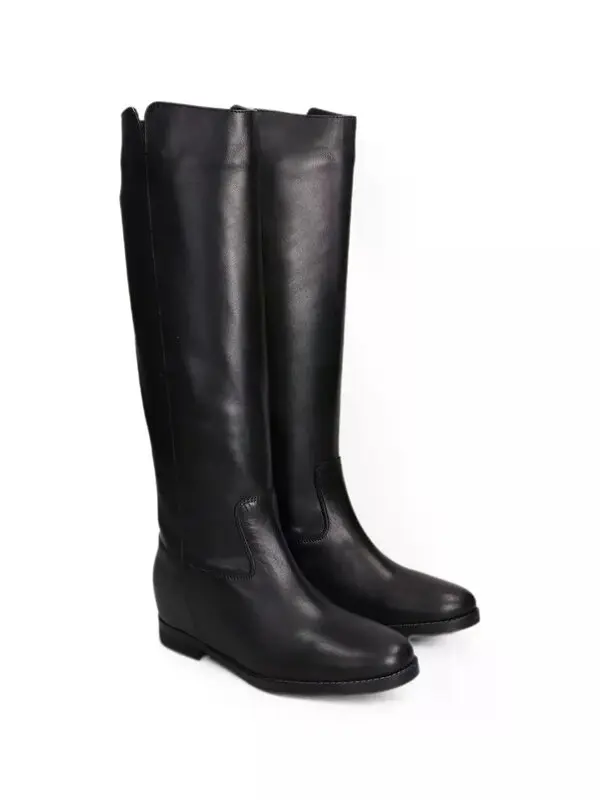 JULIE DEE Round-toe Knee-high Boots