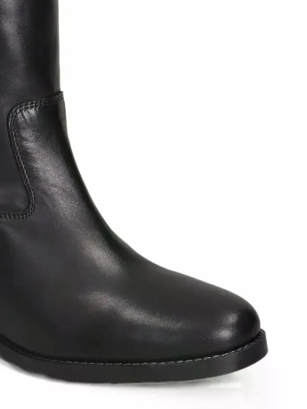 JULIE DEE Round-toe Knee-high Boots