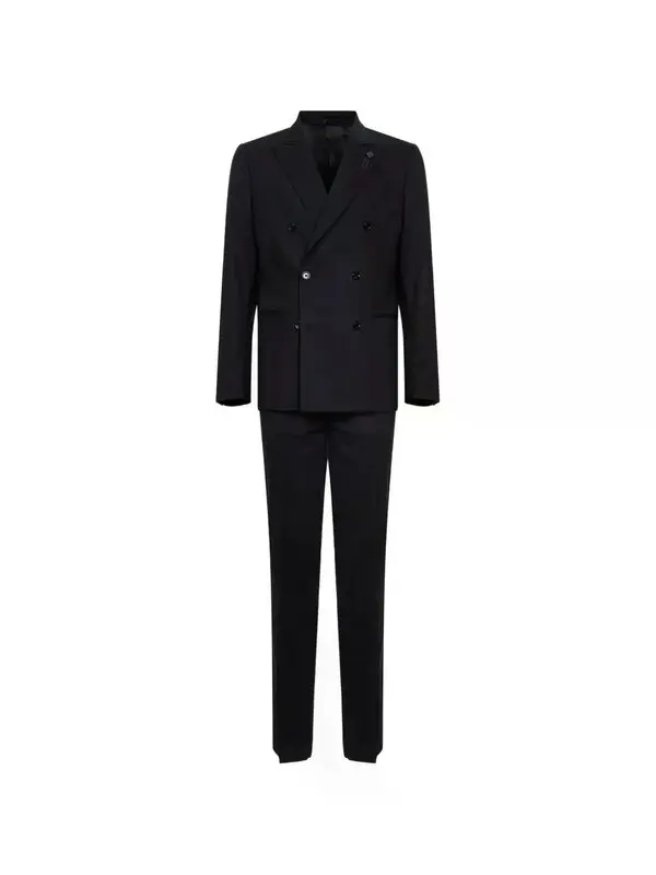 LARDINI Double-breasted Peak-lapels Suit