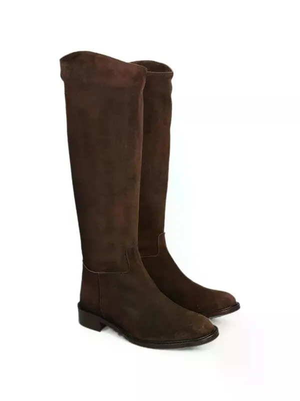 JULIE DEE Rear-zip Knee-high Boots