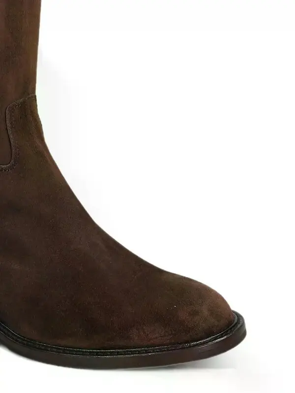 JULIE DEE Rear-zip Knee-high Boots