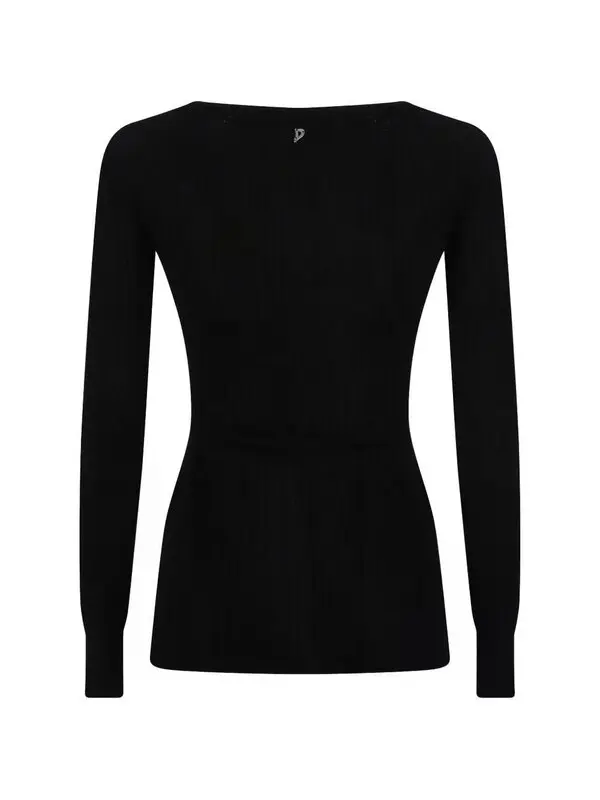 DONDUP Ribbed-knit Cut-out Sweater