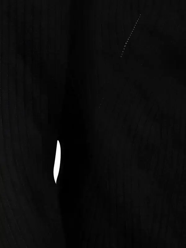 DONDUP Ribbed Knit Cut-out Sweater - Black