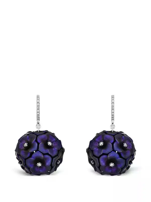 SABOO FINE JEWELS Diamond Flower Earrings - Silver