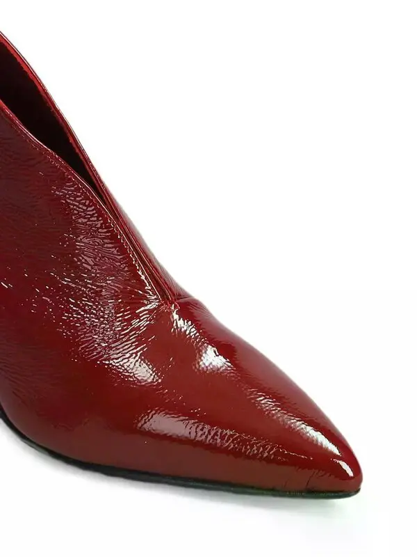 L'ARIANNA Pointed-toe Patent-finish Ankle Boots