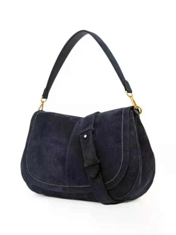 GIANNI CHIARINI Large Helena Suede Shoulder Bag