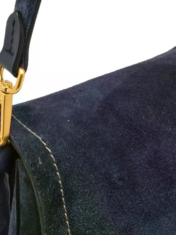 GIANNI CHIARINI Large Helena Suede Shoulder Bag