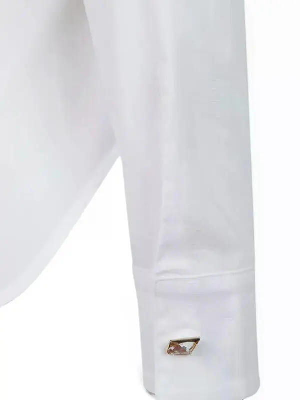 DONDUP Jewelled-button Long-sleeve Shirt