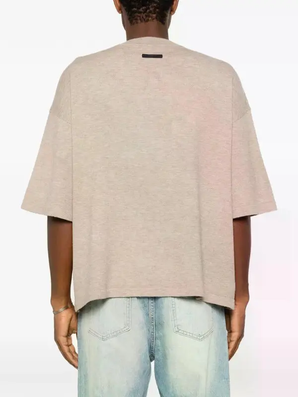 Fear Of God Logo-patch Drop-shoulder T-shirt