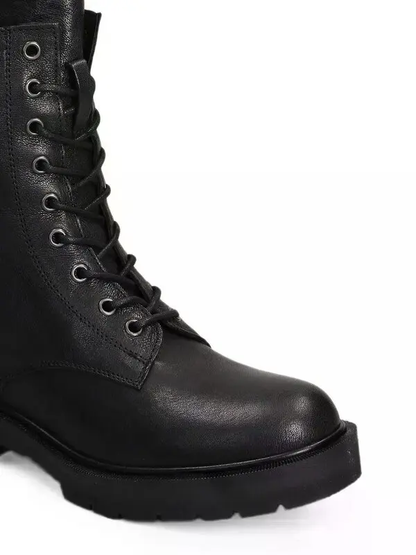 JULIE DEE Lace-up Combat Boots