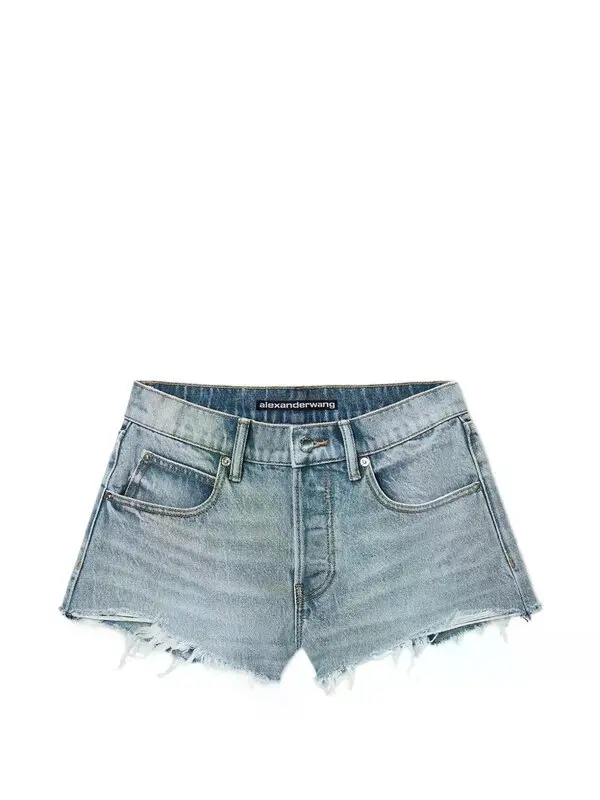 Alexander Wang Crystal Logo Pocket Relaxed Shorts