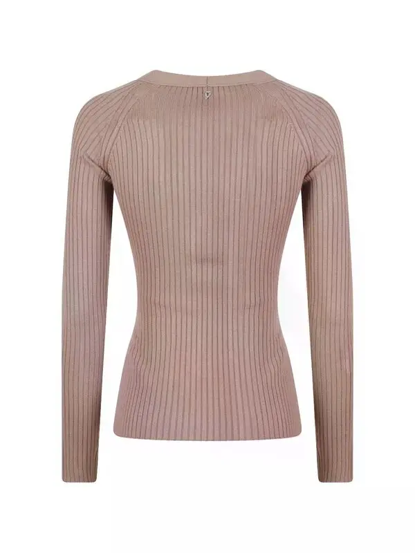 DONDUP Ribbed-knit V-neck Cardigan
