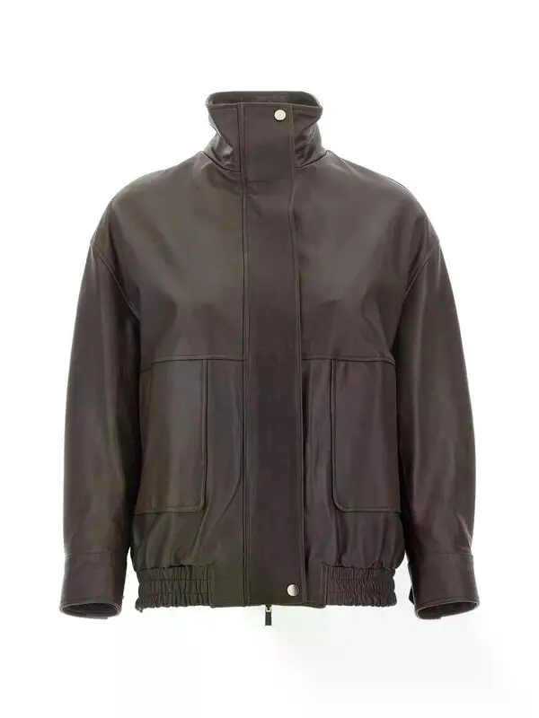 KAOS Leather Bomber Jacket
