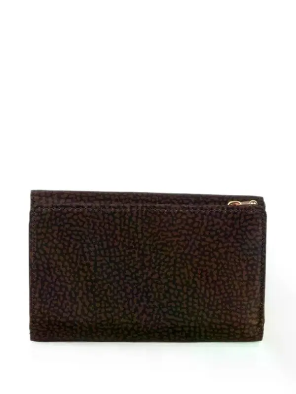 Borbonese Eye-of-the-partridge-print Logo-plaque Wallet