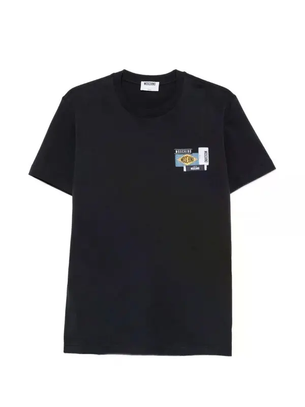 Moschino Logo-patch T-shirt - Blue