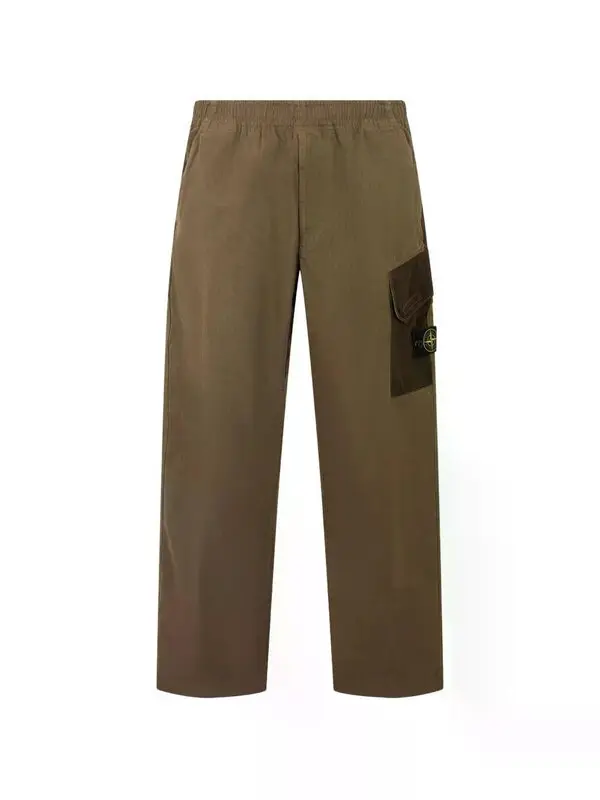 Stone Island Organic Panama Cotton + Nylon Cargo Trousers