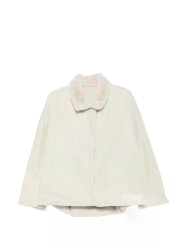 ROSSO 35 Faux-fur Collar Jacket