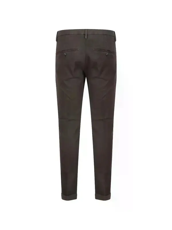 DONDUP Logo-plaque Slim-fit Trousers