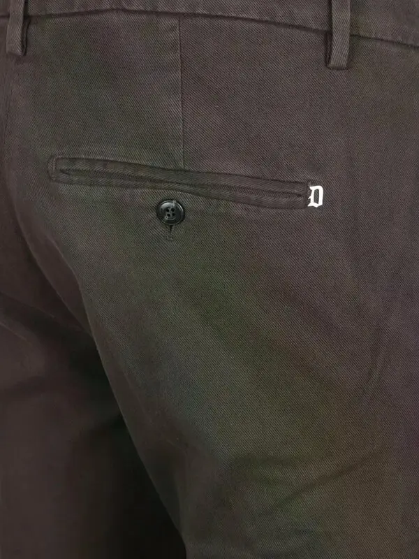 DONDUP Logo-plaque Slim-fit Trousers