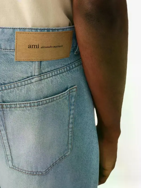 AMI Paris Baggy-fit Cotton Jeans