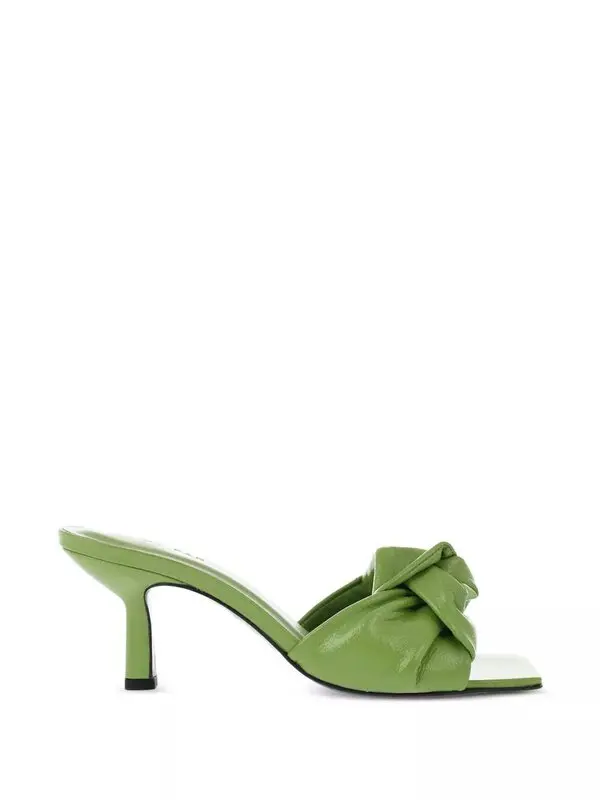 By Far Lana Knotted Leather Mules