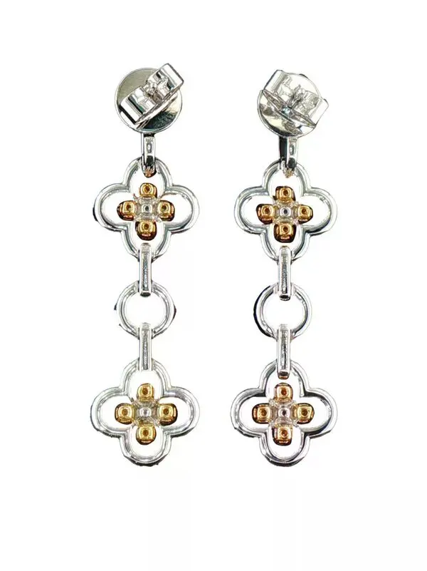 HYT JEWELRY Diamond Drop Earrings In 18k White Gold