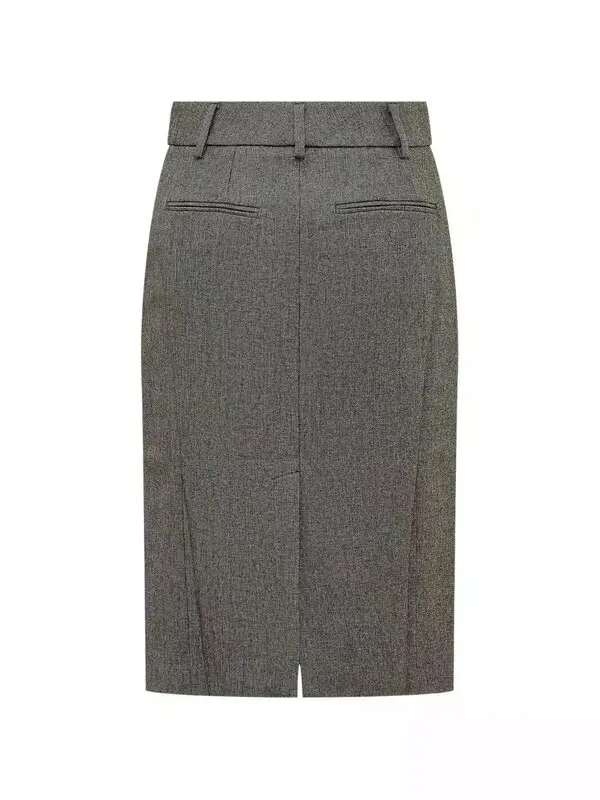 Andamane The Attico Xania Belt-loops Midi Skirt