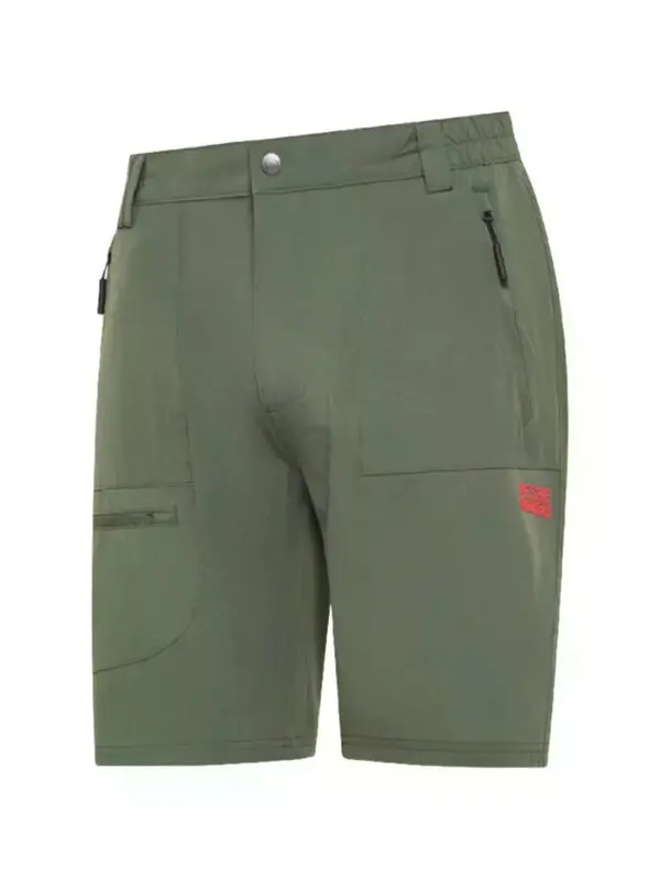AESSE Logo Print Zip-pocket Shorts