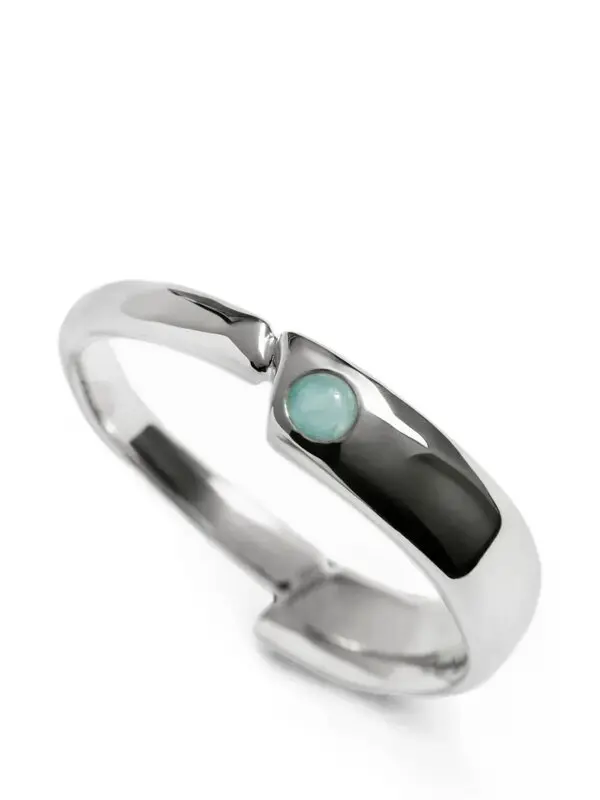 Monica Vinader Asymmetric Design Ring With Stone
