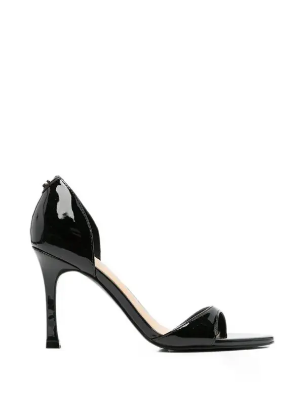 Guess Open Toe Heeled Sandals - Black
