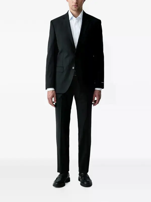 Karl Lagerfeld Pressed-crease Belt-loop Trousers