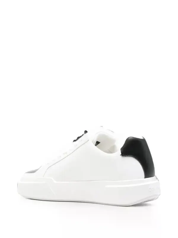 Calvin Klein Logo-print Leather Sneakers
