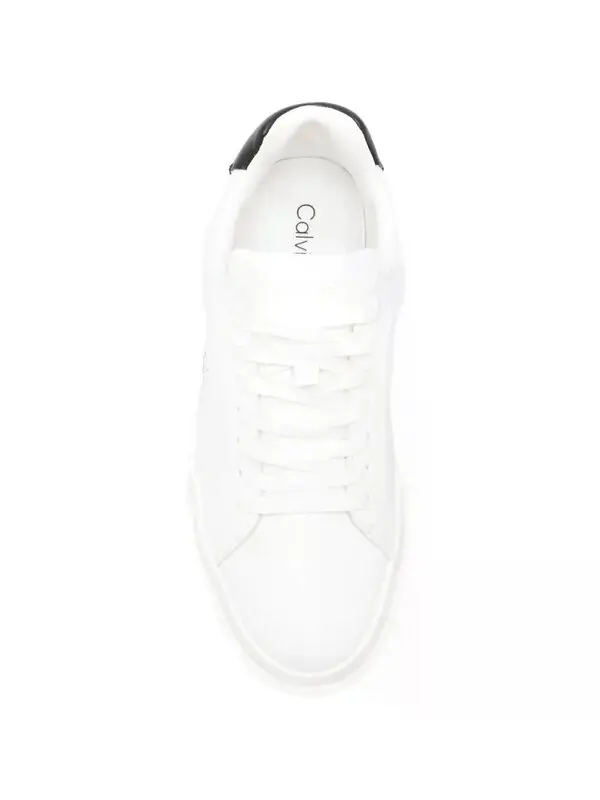 Calvin Klein Print Leather Sneakers