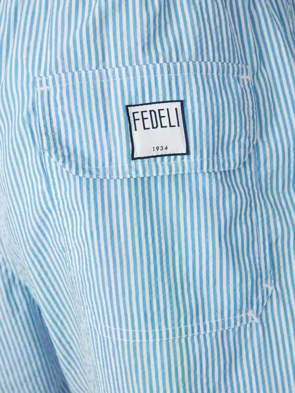 Fedeli Madeira Striped Swim Shorts