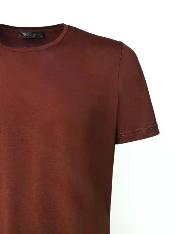 Loro Piana Levo T-shirt Silk And Cotton - Brown