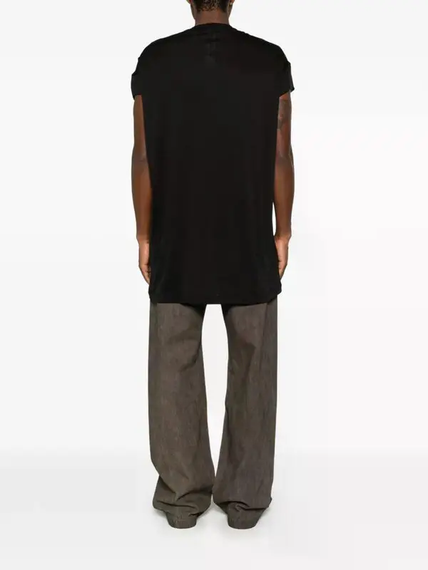 Rick Owens Seam-detail Cap-sleeve T-shirt - Black