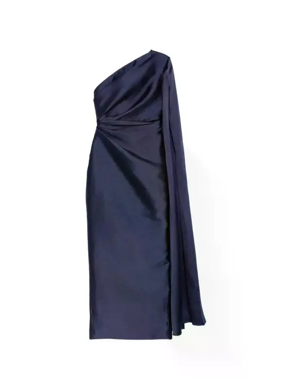 Solace London One-shoulder Maxi Dress - Blue