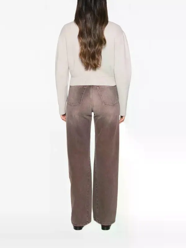 ALLUDE Zip-up Ribbed-trim Cardigan