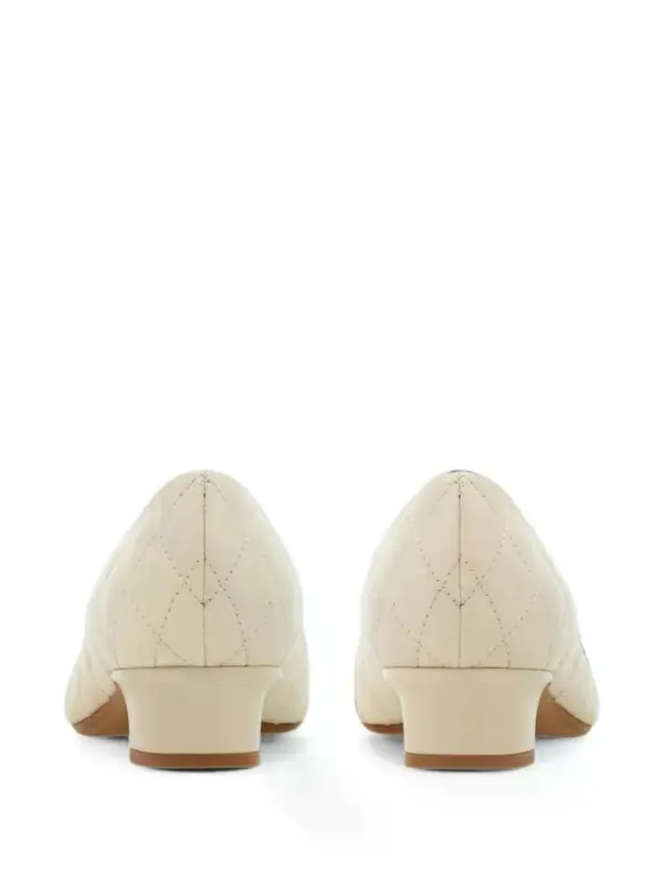 FERRAGAMO Quilted Vara Bow Pumps