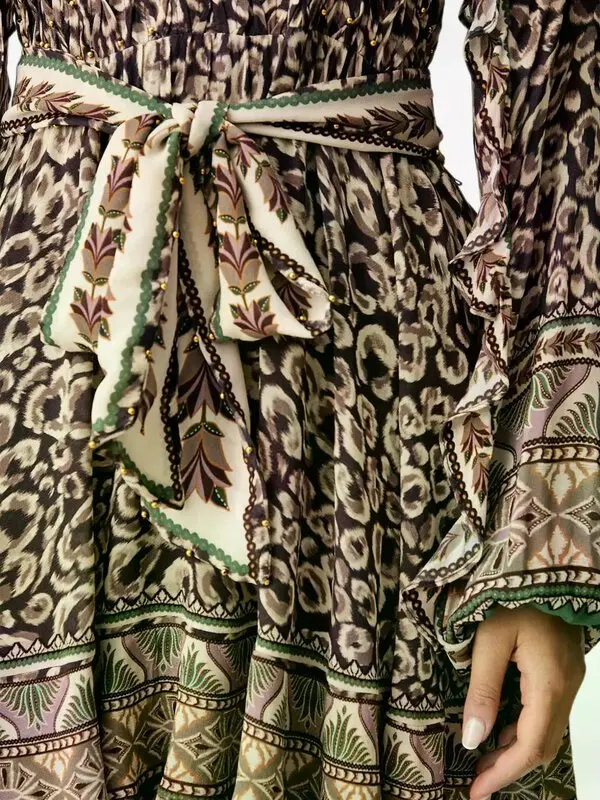 Farm Rio Abstract-pattern Mini Dress