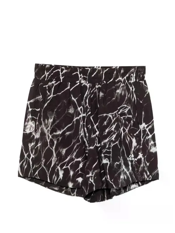 DEHA Marble Print Relaxed Fit Shorts