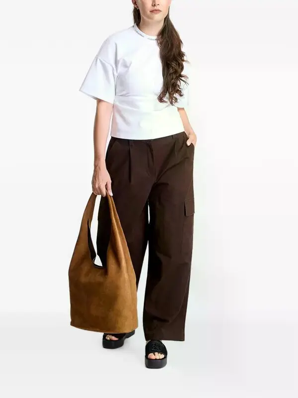 Calvin Klein Elasticated-waist Cotton Cargo Pants