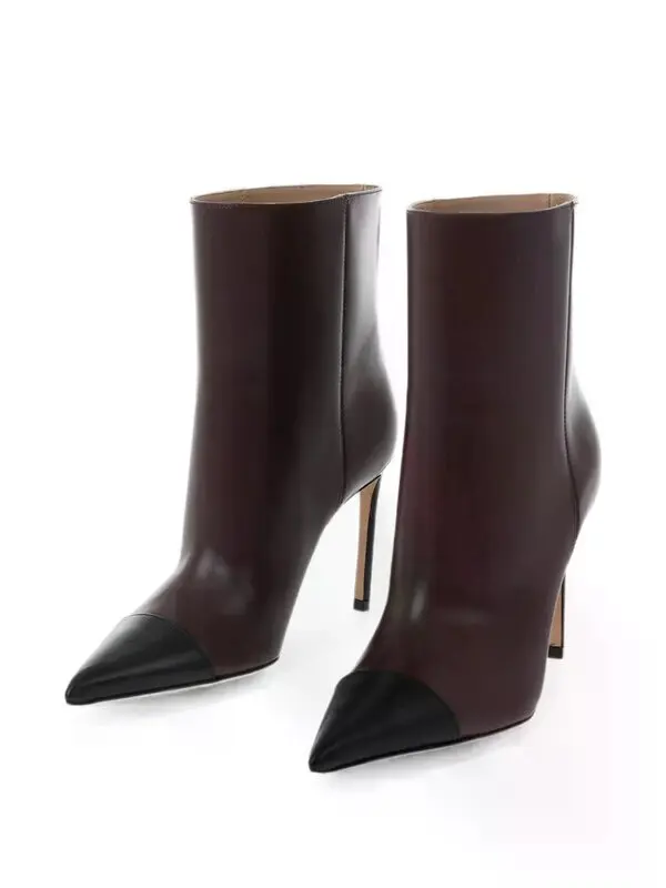 FRANCESCO RUSSO Contrast-toe Ankle Boots