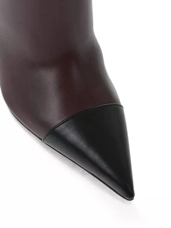 FRANCESCO RUSSO Contrast-toe Ankle Boots