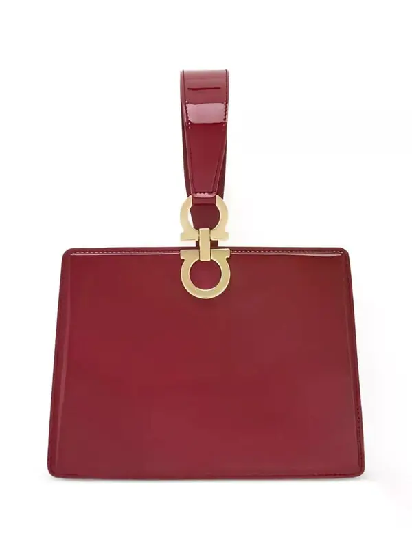 FERRAGAMO Gancini Clasp Mini Bag - Red