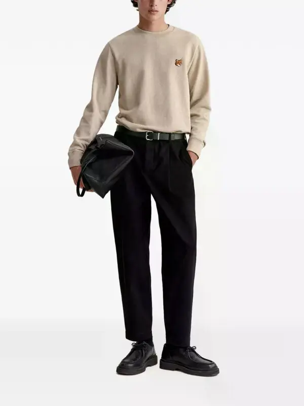 Maison Kitsuné Pleated Elasticated-waistband Trousers